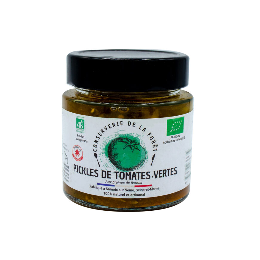 Pickles de tomates vertes aux graines de fenouil - Conserverie de la Forêt